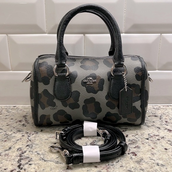 Coach | Bags | Coach Ocelot Mini Bennett Crossbody Satchel Euc | Poshmark